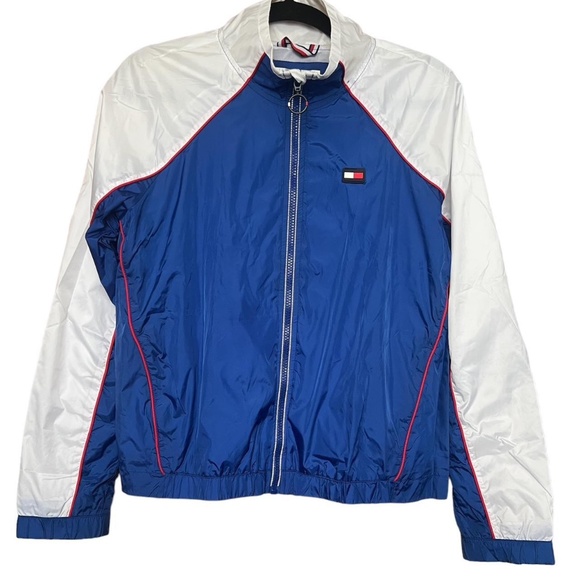 Tommy Hilfiger | Jackets & Coats | Tommy Hilfiger Sport Blue And White ...